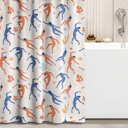 Duschvorhang Matisse - T&auml;nzer Orange Blau