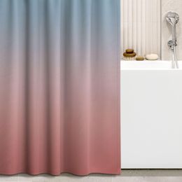 Duschvorhang Blau-Rosa Farbverlauf