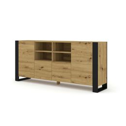 H&ouml;ffner Sideboard &brvbar; holzfarben &brvbar; Ma&szlig;e (cm): B: 188 H: 84 &raquo; H&ouml;ffner