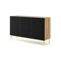 H&ouml;ffner Sideboard &brvbar; schwarz &brvbar; Ma&szlig;e (cm): B: 150 H: 89 &raquo; H&ouml;ffner