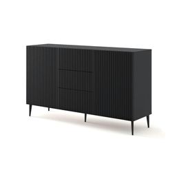 H&ouml;ffner Sideboard &brvbar; schwarz &brvbar; Ma&szlig;e (cm): B: 150 H: 87 &raquo; H&ouml;ffner