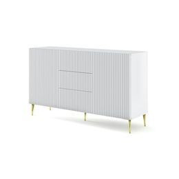 H&ouml;ffner Sideboard &brvbar; wei&szlig; &brvbar; Ma&szlig;e (cm): B: 150 H: 87 &raquo; H&ouml;ffner