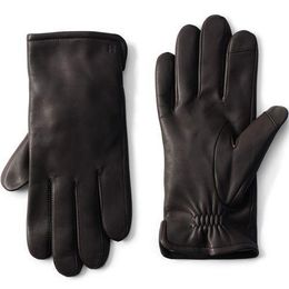 LANDS' END Leder-Handschuhe mit Kaschmirfutter, Herren,  Braun, Kaschmir/Leder, by Lands' End