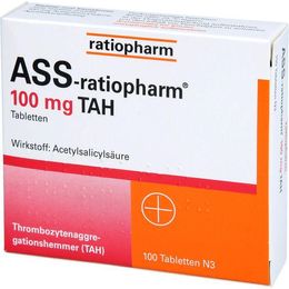 ASS-ratiopharm 100 mg Tah Tabletten 100 St
