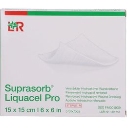 Lohmann & Rauscher Suprasorb Liquacel Pro 15x15 cm Kompressen 5 St