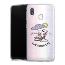 DeinDesign Galaxy A40 Handy Silikon H&uuml;lle Case transparent Handyh&uuml;lle Snoopy Official Licensed Product Peanuts Silikon Case