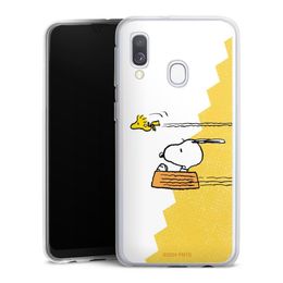 DeinDesign Galaxy A40 Handy Silikon H&uuml;lle Case transparent Handyh&uuml;lle Snoopy Peanuts Children Silikon Case
