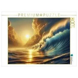Calvendo Puzzle Surfen ist eine Lebenseinstellung. 1000 Teile Lege-Gr&ouml;&szlig;e 64x48cm Foto-Puzzle f&uuml;r gl&uuml;ckliche Stunden