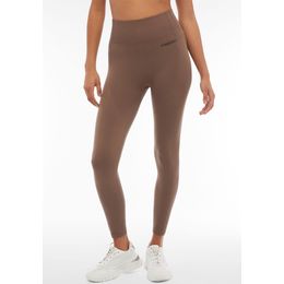 7/8-Leggings Freddy "ACTIVE SEAMLESS", Damen, Gr. XS/S (34/36), N-Gr, braun, Obermaterial: 94% Polyamid, 6% Elasthan, unifarben, eng 7/8-L&auml;nge, Hosen, Sport Artikel NEU bei Otto