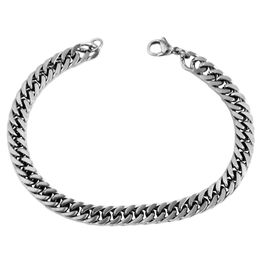 Adelia&acute;s Armband ADELIA&acute;S "Unisex Armband &ndash; Panzerarmband aus Edelstahl 21 cm", silber, Armb&auml;nder, Damen, 21cm, Edelstahl, Armband, Perfekt als Geschenk f&uuml;r besondere Menschen
