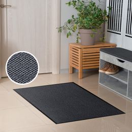 Fu&szlig;matte OTTO HOME "Tarron, Schmutzfangmatte Indoor, f&uuml;r Hausflur und Eingangsbereiche", anthrazit, B:90cm H:5mm L:150cm, Kunstfaser, Teppiche, Fu&szlig;matte, Eingangsmatte, rutschfeste Unterseite, meliert