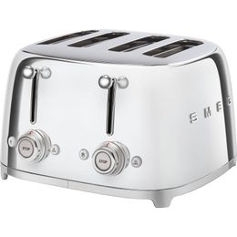 Smeg Toaster "TSF03SSEU", grau (chromfarben), B:33cm H:20cm T:30cm, Toaster