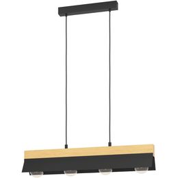 Eglo H&auml;ngeleuchte "TARRAFO", braun (schwarz, braun), H: 110cm, 1 Stk., Leuchten, H&auml;ngeleuchte in schwarz und braun aus Stahl, Holz - exkl. E27 - 40W, H&auml;ngeleuchte