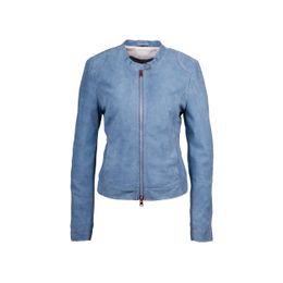 Lederjacke Freaky Nation "Desert Blue-FN", Damen, Gr. S (36), blau, Oberstoff: 100% Leder; Futter: 100% Baumwolle, normal, Jacken