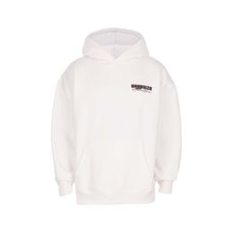 Kapuzensweatshirt DROPSIZE "Dropsize HEAVY OVERSIZE ADVENTURE HOODIE", Herren, Gr. M, cream wei&szlig;, 70% Baumwolle, 30% Polyester, bedruckt, Sweatshirts
