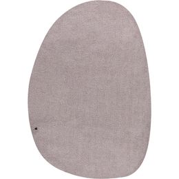 Hochflor-Teppich Tom Tailor HOME "Shaggy Teppich Cozy", beige, B:80cm H:25mm L:120cm, Polyester, Teppiche, Uni Farben, auch in Pastell Farben, weich & kuschelig, organische Form