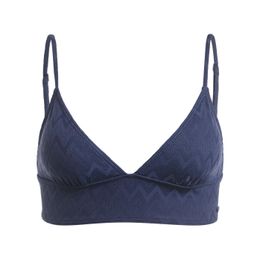 Triangel-Bikini-Top Roxy "Current Coolness", Damen, Gr. XS, Cup B, blau (naval academy), 91% Nylon, 9% Elasthan, Bikini-Oberteile