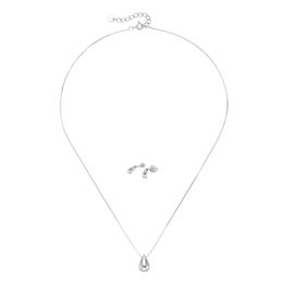 Schmuckset Smart Jewel "Anh&auml;nger und Ohrstecker Tropfen, Silber 925", silber, Schmuck_Sets, Damen, 45cm, Silber 925 (Sterlingsilber), Schmuckset