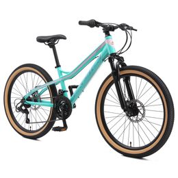 Jugendfahrrad Bikestar Gr. 33, blau (t&uuml;rkis), Fahrr&auml;der, Kinder, 33cm, 24 Zoll (60,96cm)