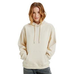 Hoodie Roxy "Surf Stoked Brushed", Damen, Gr. L, parchment, Obermaterial: 60% Walkfrottier, 40% Microfaser;, Sweatshirts Hoodie
