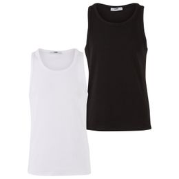 Tanktop DEF "DEF DEF Tank Tops", Herren, Gr. XL, hellwei&szlig;, jet schwarz, 100% Baumwolle, unifarben, normal, Tops Tanktop