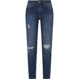 Bequeme Jeans 2Y STUDIOS "2Y Studios Herren 2Y Destroyed Slim Fit Denim", Herren, Gr. 32, Normalgr&ouml;&szlig;en, blau, 98% Baumwolle, 2% Elasthan, unifarben, Jeans