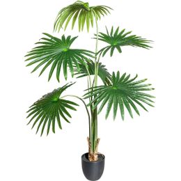 Kunstbaum Creativ green "Washingtonia", gr&uuml;n, H:120cm &Oslash;:95cm, Kunststoff, Kunstpflanzen