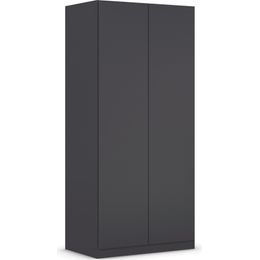 Dreht&uuml;renschrank Rauch "Kleiderschrank Schrank Garderobe W&auml;scheschrank COSTA Breite 91 cm", grau (graumetallic), B:91cm H:197cm T:54cm, Holzwerkstoff, Schr&auml;nke, Dreht&uuml;renschrank, mit griffloser Front und Push-to-Open Funktion MADE IN GERMANY