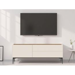 TV-Board OTTO HOME "Sky45", beige (cashmere farbe), B:148cm H:56cm T:47cm, MDF, Spanplatte, Sideboards, TV-Board, Lackiert mit wasserbasiertem UV-Lack