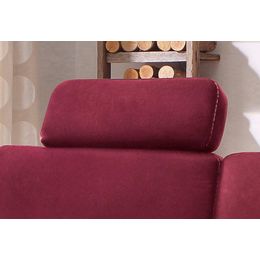 Kopfst&uuml;tze Home Affaire "Borkum, B: 52cm", rot (bordeaux), B:52cm H:22cm, Luxus-Microfaser (100% Polyester), Luxus-Microfaser Toro (100% Polyester), Struktur (100% Polyester), MELROSE (100% Polyester). , Polsterauflagen, Kopfst&uuml;tze