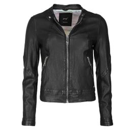 Lederjacke Maze "420-20-04", Damen, Gr. S, schwarz, Obermaterial: 100% Lammnappaleder; Futter: 100% Polyester; &Auml;rmelfutter: 100% Polyester, Jacken