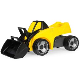 Spielzeug-Radlader LENA "Aufsitz-Schaufellader Giga Trucks Pro X", gelb, Spielzeugfahrzeuge, KinderB:28,5cm H:29cm T:72cm, Kunststoff, Made in Europe, B:28,5cm H:29cm T:72cm