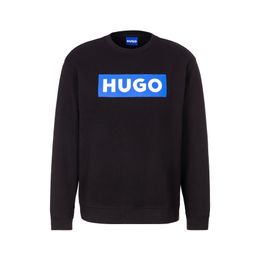 Sweatshirt HUGO BLUE "Classic Crew", Damen, Gr. S, schwarz, Sweatware, Obermaterial: 100% Baumwolle, bedruckt, normal, Rundhals, angesetztes B&uuml;ndchen, Sweatshirts Sweatshirt, mit Frontprint, Relaxed Fit