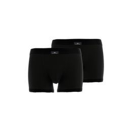 G&ouml;tzburg Boxershorts G&Ouml;TZBURG "X-lastic", Herren, Gr. 5M, schwarz (schwarz, dunkel, uni), Single Jersey, Obermaterial: 95% Baumwolle, 5% Elasthan, unifarben, k&ouml;rpernah, Unterhosen, basic, elastischer Bund, eng, weich, elastisch, Baumwollmix