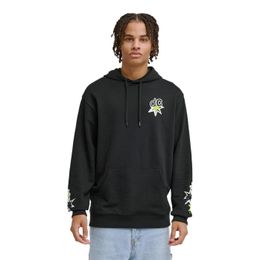 Hoodie DC Shoes "Shock Side", Herren, Gr. L, schwarz, Sweatshirts Hoodie