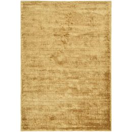 Teppich Tom Tailor HOME "Shine uni", braun (camel), B:190cm H:8mm L:290cm, Viskose, Teppiche, Teppich, Handweb Teppich, 100% Viskose, handgewebt, mit elegantem Schimmer