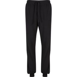 Stoffhose Urban Classics "Urban Classics Light Terry Basic Sweatpants", Damen, Gr. L, US-Gr&ouml;&szlig;en, schwarz, 95% Baumwolle, 5% Elasthan, unifarben, loose fit, Hosen Stoffhose