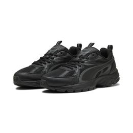 Sneaker Puma "Milenio Tech Sneakers Erwachsene", Damen, Gr. 36, schwarz (schwarz shadow gray), Obermaterial: Textil, Synthetik; Futter: Textil; Innensohle: Textil; Laufsohle: Gummi, Schuhe Sneaker