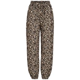 Stoffhose CLOUD 5IVE "CLOUD 5IVE Summer Pants", Damen, Gr. S, US-Gr&ouml;&szlig;en, leo, 95% Polyester, 5% Elasthan, animal-print, normal, Hosen Stoffhose