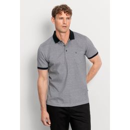 Poloshirt OLYMP "OLYMP Casual Wirk", Herren, Gr. L, schwarz, 100% Baumwolle, Shirts