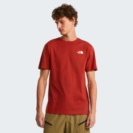T-Shirt The North Face "M VERTICAL REGULAR SHORT SLEEVE TEE-GRAPHIC", Herren, Gr. XL, iron clay, Obermaterial: 60% Baumwolle, 40% Polyester, Shirts T-Shirt, f&uuml;r Sportmode und Outdoormode, modernes Design