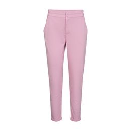 Stoffhose Freequent "FQNANNI-ANKLE-PA", Damen, Gr. XXL, N-Gr, lila (lila sachet), Web, Obermaterial: 73% Polyester, 24% Viskose, 3% Elasthan, unifarben, bequem 7/8-L&auml;nge, Hosen Stoffhose, Sommerhose kn&ouml;chell&auml;nge und mit 2-Knopf-Verschluss