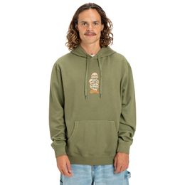 Hoodie DC Shoes "Laugh Stack", Herren, Gr. S, bronze gr&uuml;n, Obermaterial: 55% Baumwolle, 25% Baumwolle, 20% Polyester;, Sweatshirts Hoodie