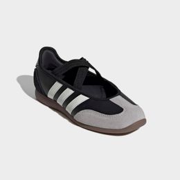 Sneaker Ballerinas adidas Sportswear "BARREDA MARY JANE", Damen, Gr. 42,5, core schwarz, core wei&szlig;, gum5, Leder, Schuhe