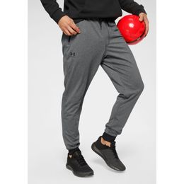 Jogginghose Under Armour "SPORTSTYLE TRICOT JOGGER", Herren, Gr. M, N-Gr, grau, Obermaterial: 100% Polyester, Hosen Jogginghose, f&uuml;r vielseitige Aktivit&auml;ten, leichtes Material, elastischer Bund