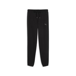 Sporthose Puma "HER High-Waist-Jogginghose Damen", Damen, Gr. S, Normalgr&ouml;&szlig;en, schwarz, Obermaterial: 32% Polyester, 68% Baumwolle. Seitenpartie: 100% Nylon. Seitentasche &ndash; Oben: 100% Baumwolle, unifarben, comfort fit, Hosen Sporthose