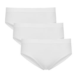 H&uuml;ftpanty Jockey "Seamfree Core", Damen, Gr. 3XL, wei&szlig;, Microfaser, Obermaterial: 93% Polyamid, 7% Elasthan, unifarben, k&ouml;rpernah, Unterhosen, hoch geschnitten, atmungsaktiv, ohne Seitenn&auml;hte