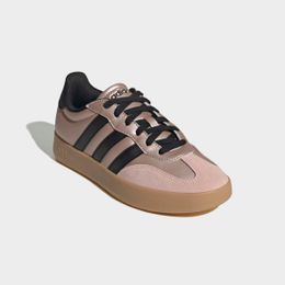 Sneaker adidas Sportswear "BARREDA", Damen, Gr. 36, sandy pink metallic, core schwarz, gum 3, Leder, Synthetik, Schuhe Sneaker, inspiriert vom Design des adidas Handball Spezial