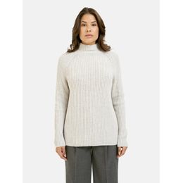 Smith & Soul Rollkragenpullover SMITH & SOUL, Damen, Gr. XS, beige, Material: 35% Polyamid, 30% Viskose, 30% Wolle, 5% Kaschmir, unifarben, regular fit normal, Rundhals, Raglan&auml;rmel gerader Abschluss, Pullover Rollkragenpullover, im Rippstrickmuster