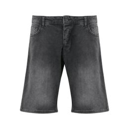 Stoffhose 2Y STUDIOS "2Y Studios Herren 2Y Basic Slim Fit Denim Shorts", Herren, Gr. 34, Normalgr&ouml;&szlig;en, schwarz, 97% Baumwolle, 3% Elasthan, unifarben, slim fit, Hosen Stoffhose